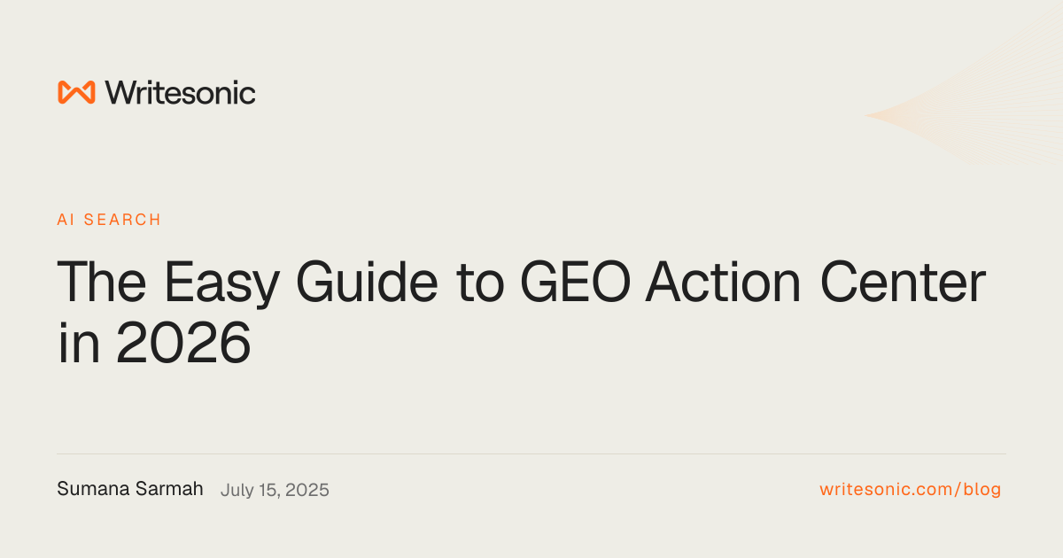 Guide to using GEO Action Center in 2026